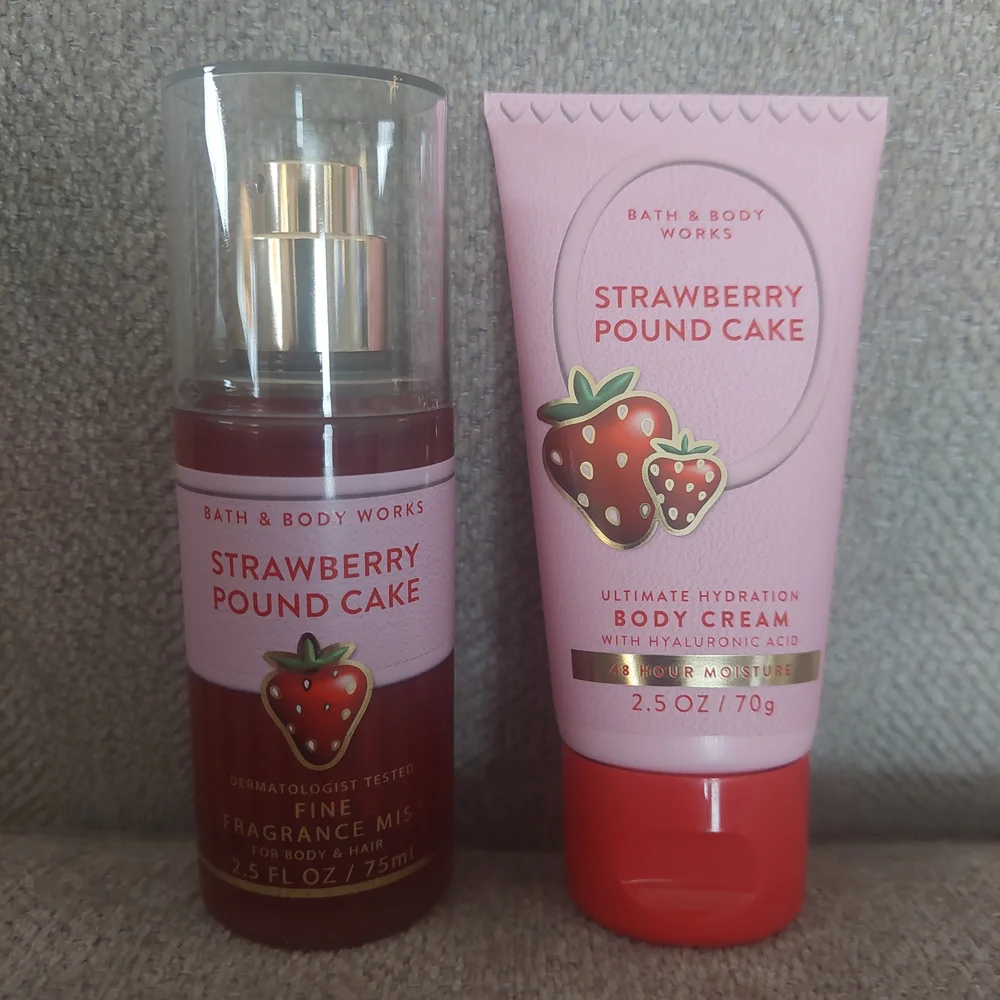 Bath & Body Works | Bath & Body | Bbw Strawberry Pound Cake Mist And ...